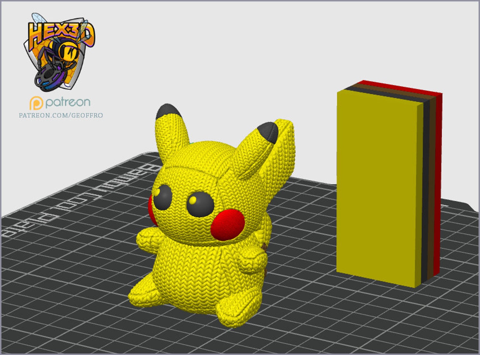 3D Printed Pokémon Knitted Pikachu, 3D Printed Knitted Pikachu Pokemon ...