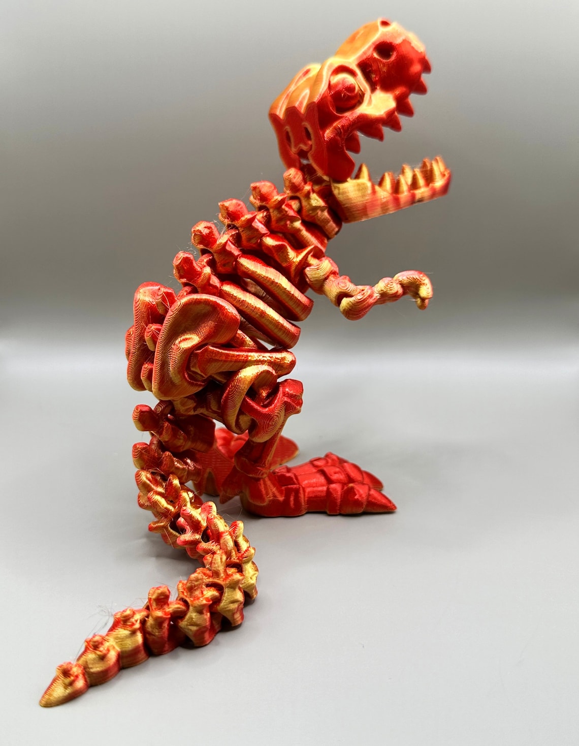 3D Printed Articulated T-rex, Articulated T Rex 3d Print, 3d Printed ...