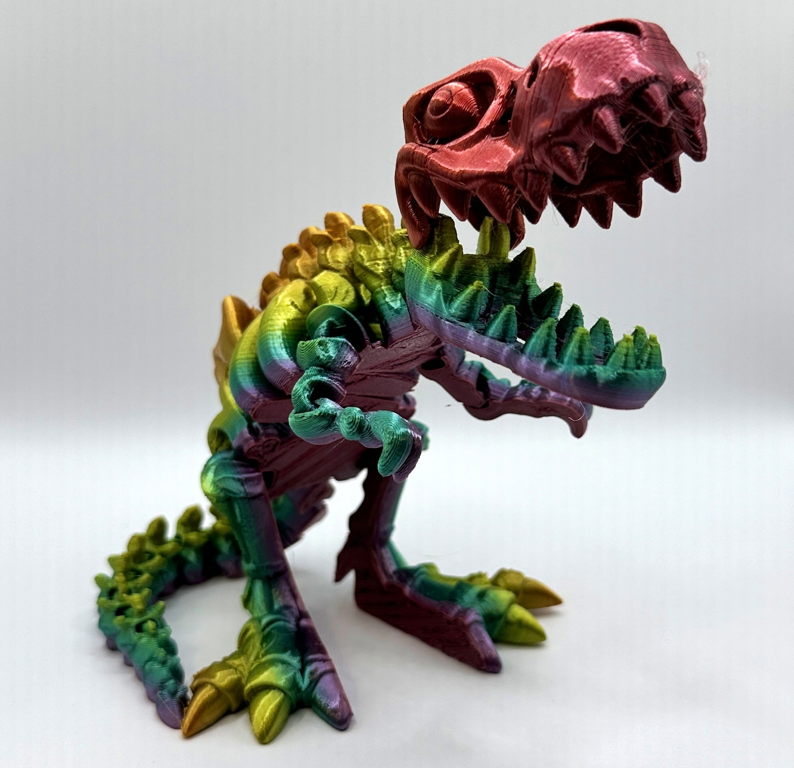 3D Printed Articulated T-rex, Articulated T Rex 3d Print, 3d Printed ...