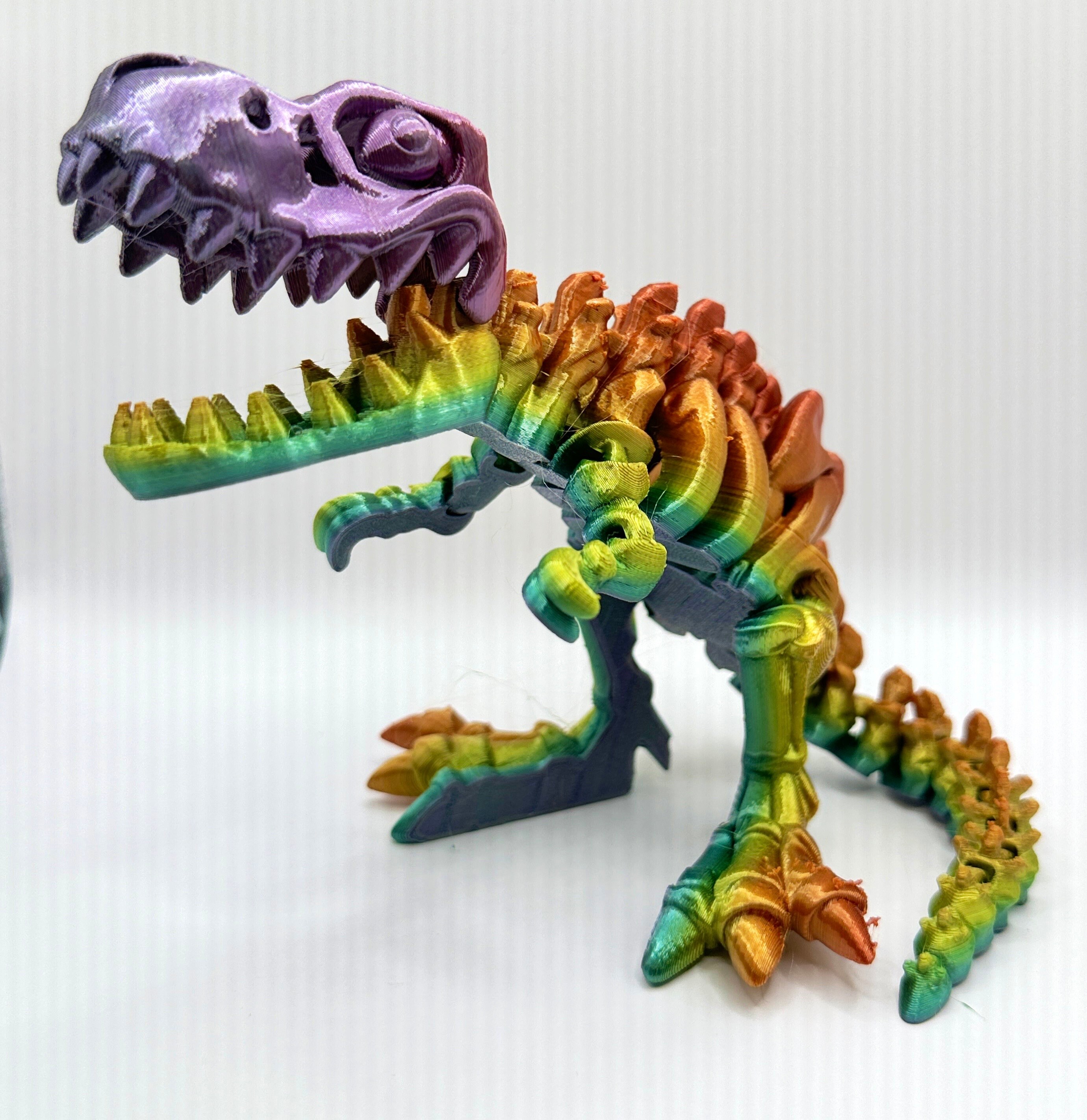 3D Printed Articulated T-rex, Articulated T Rex 3d Print, 3d Printed ...