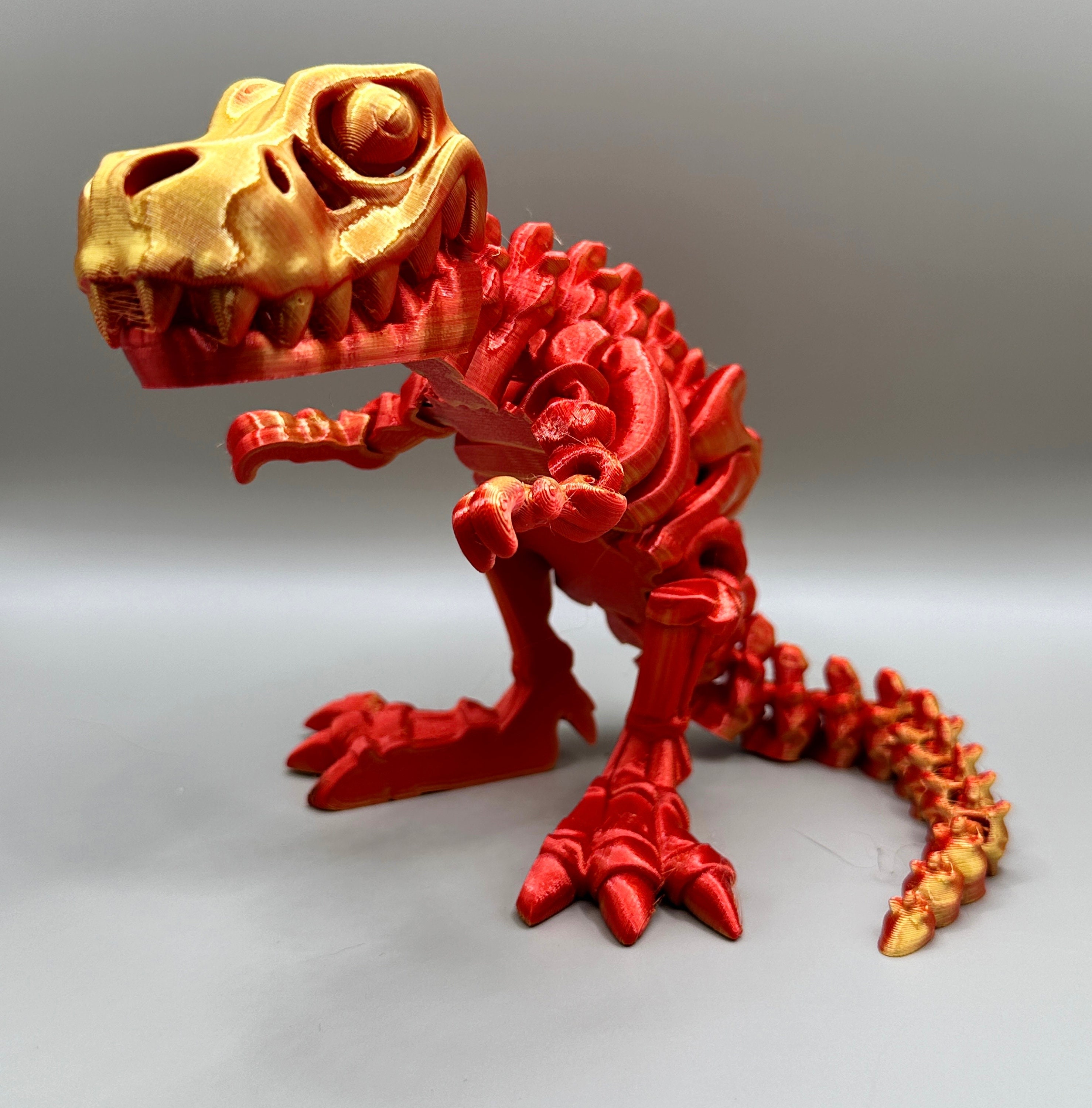 3D Printed Articulated T-rex, Articulated T Rex 3d Print, 3d Printed ...