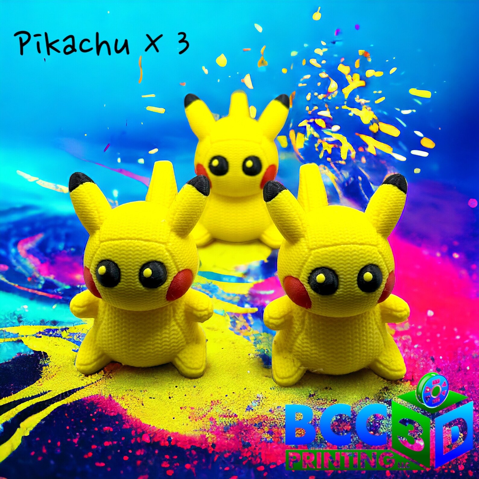 3D Printed Pokémon Knitted Pikachu, 3D Printed Knitted Pikachu Pokemon ...