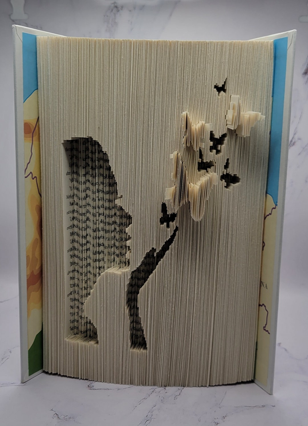 Butterfly Kisses Book Fold (actual Book/not Pattern) - Etsy