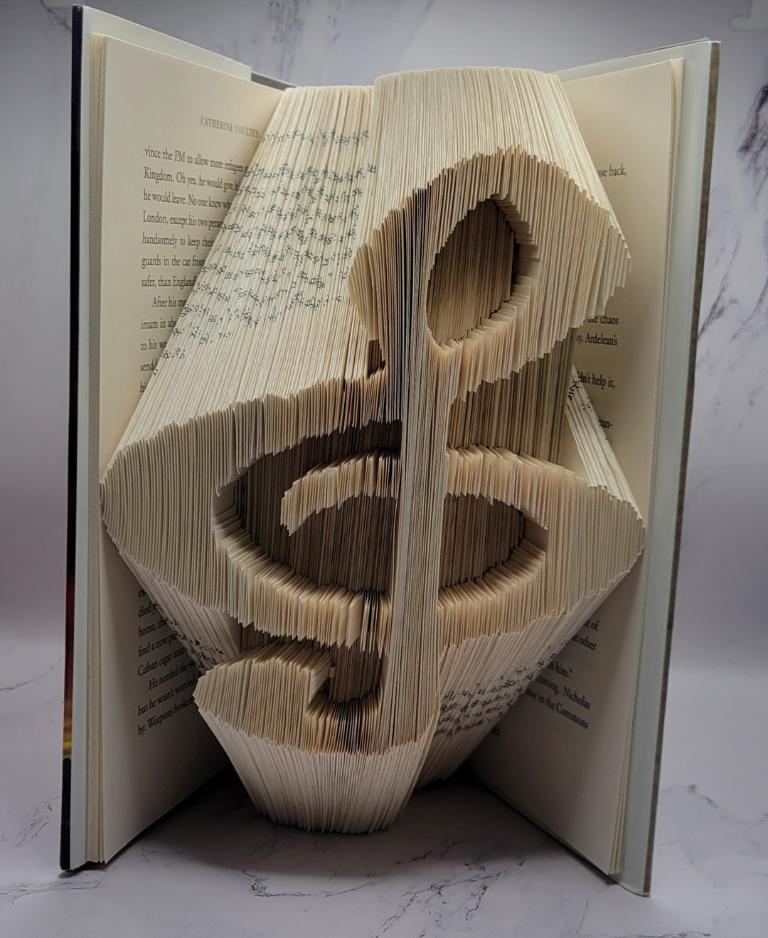 Music Note Book Fold (actual Book/not Pattern) - Etsy