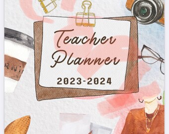 Teacher Planner 2023 - 2024 (printable) - Etsy UK