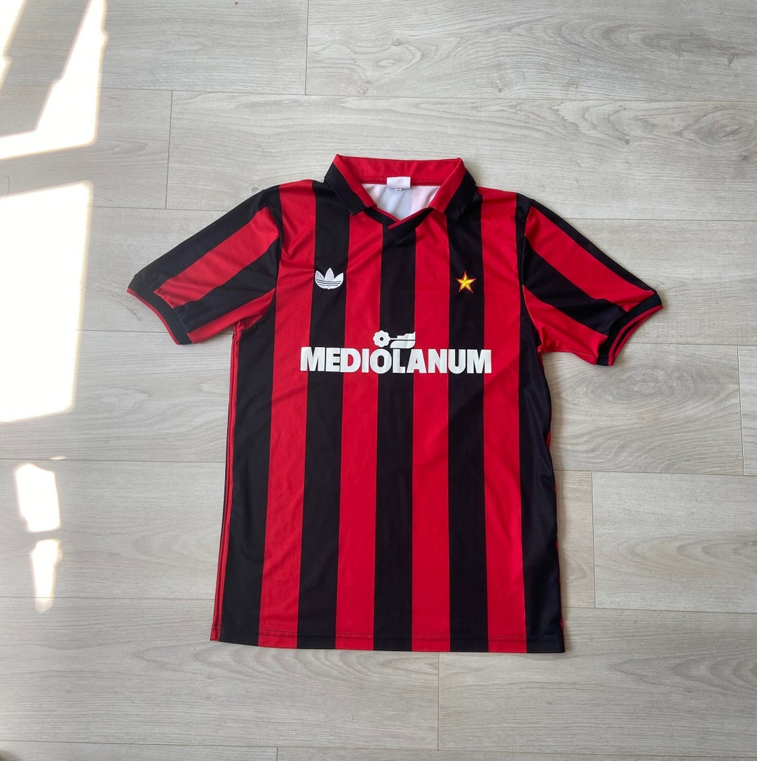 Retro AC Milan 90/91 Home Shirt - Etsy