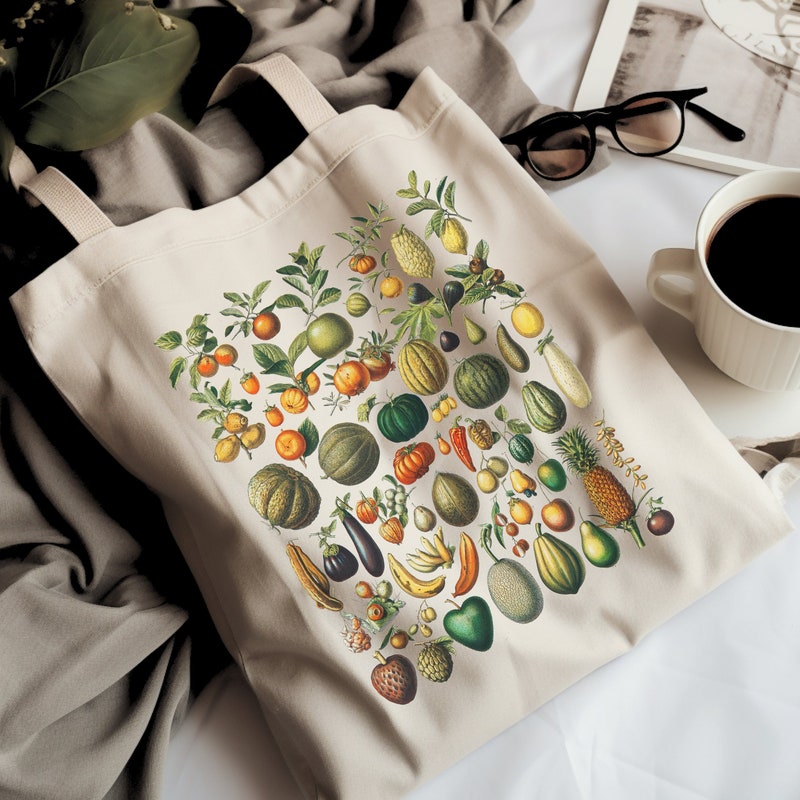 Vegetable Tote Bag - Etsy
