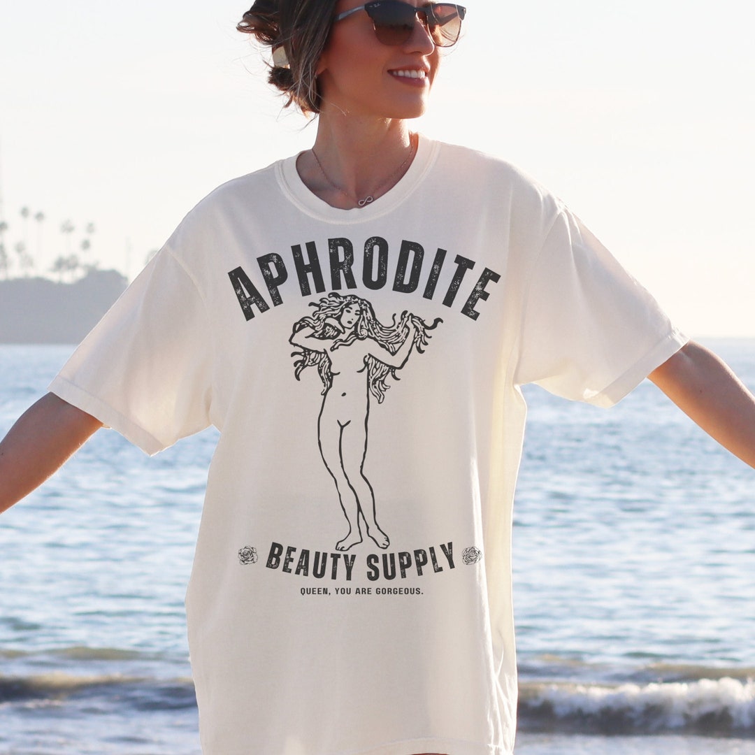 Aphrodite Shirt, Comfort Colors Aphrodite Beauty Supply Light Academia ...