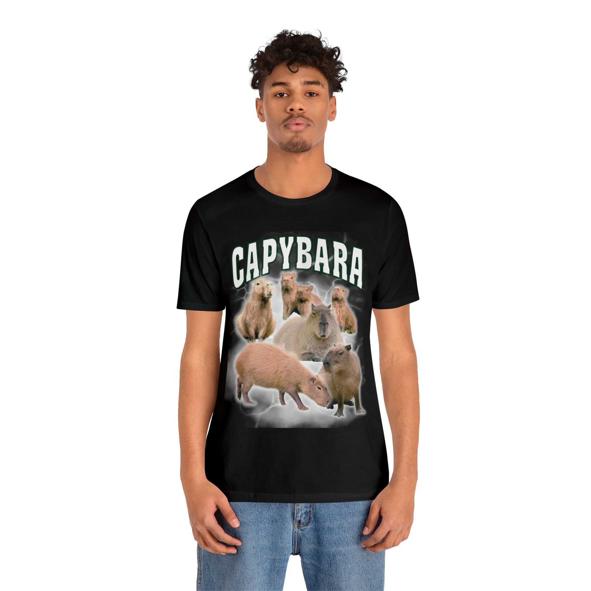 Capybara Camisa Bootleg Hip Hop Camiseta unisex Capybara Animal Camisa ...