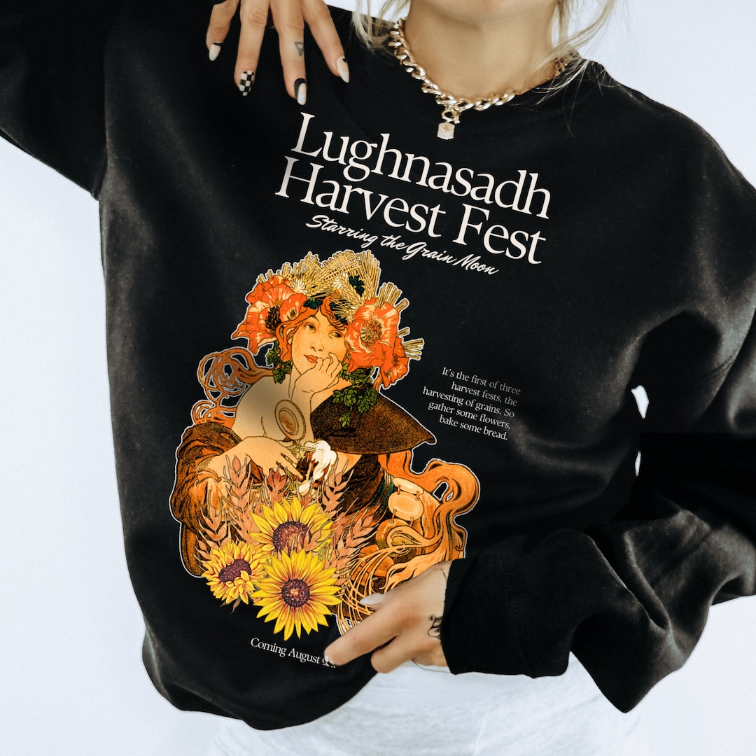 Lughnasadh Sweatshirt Wheel of the Year, Lammas Harvest Festival Unisex ...