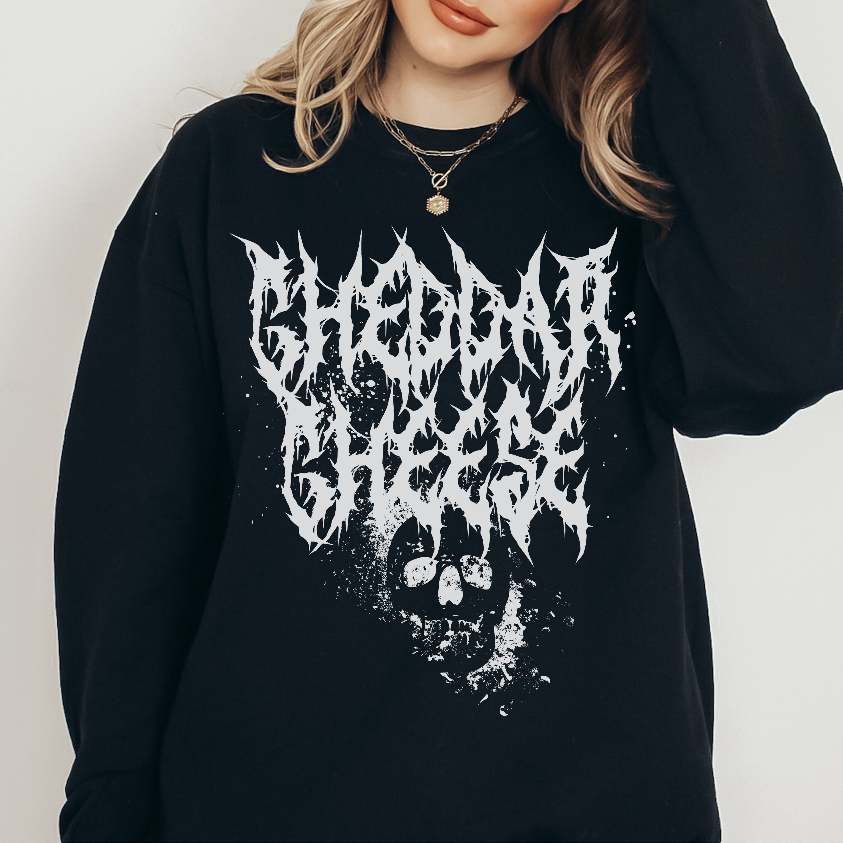 Cheddar Cheese Death Metal Sweatshirt Unisex Cheese Lover T Shirt, Gift ...