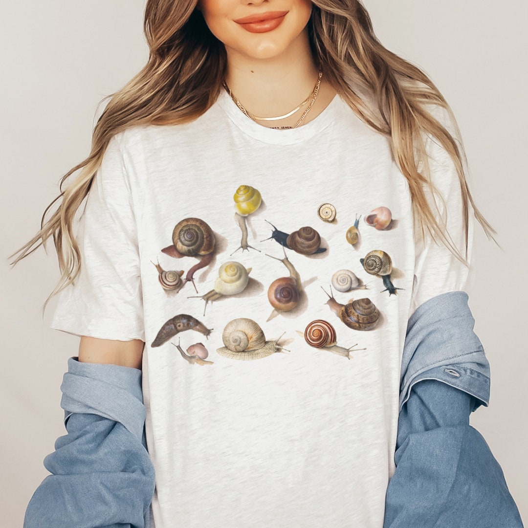 Snail Shirt, Forestcore Shirt, Cottage Core Clothes, Bug Shirt, Snail ...