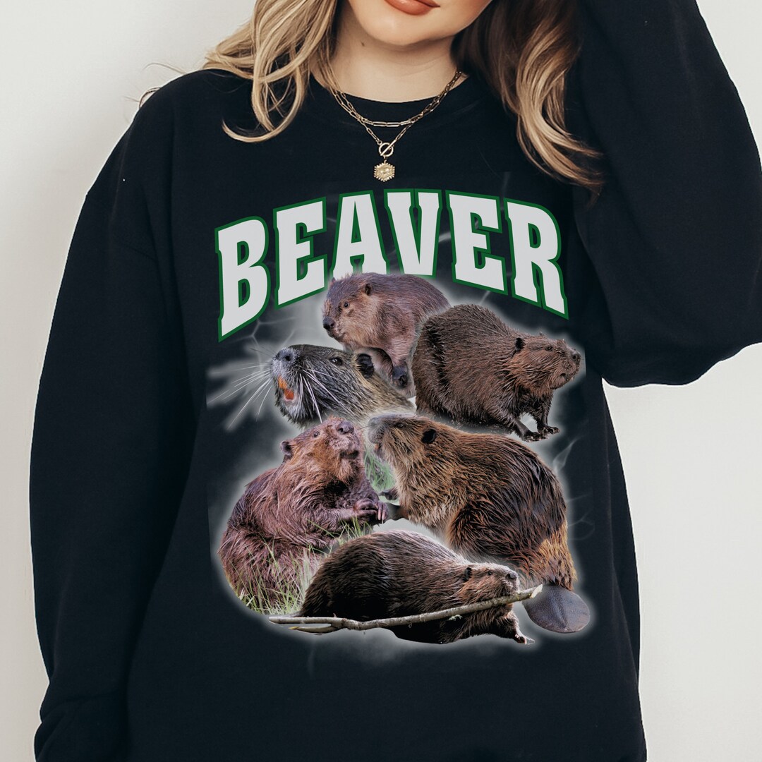 Beaver Sweatshirt: Funny Hip Hop Style Unisex Sweater - Etsy UK