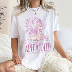 Aphrodite Comfort Colors Shirt, Renaissance Shirt, Greek Goddess Light ...