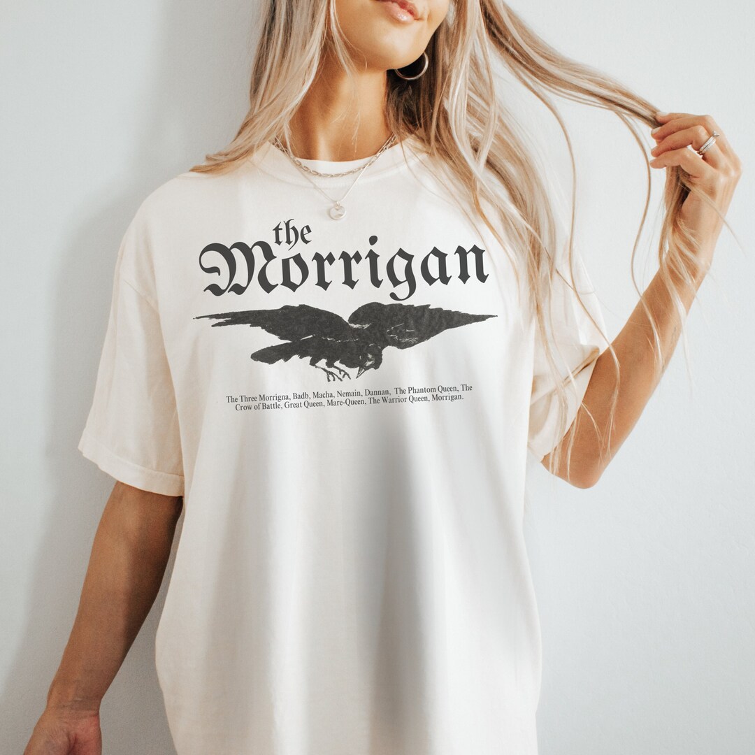 Morrigan Raven Shirt: Celtic Goddess Comfort Colors Tee - Etsy