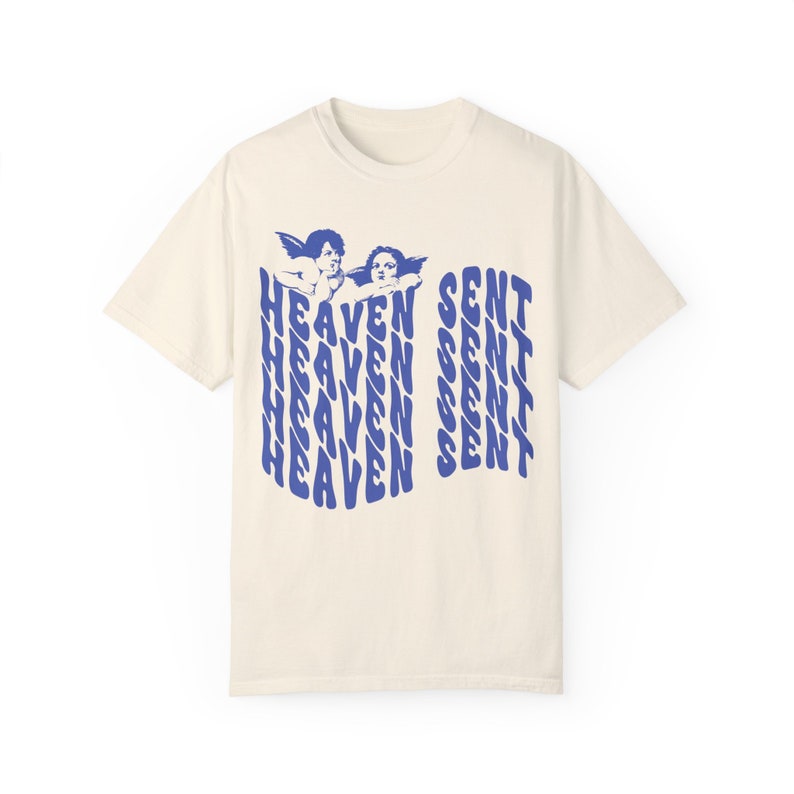 Angel Shirt Comfort Colors Heaven Sent Tshirt Nostalgia Cherub Cutecore ...