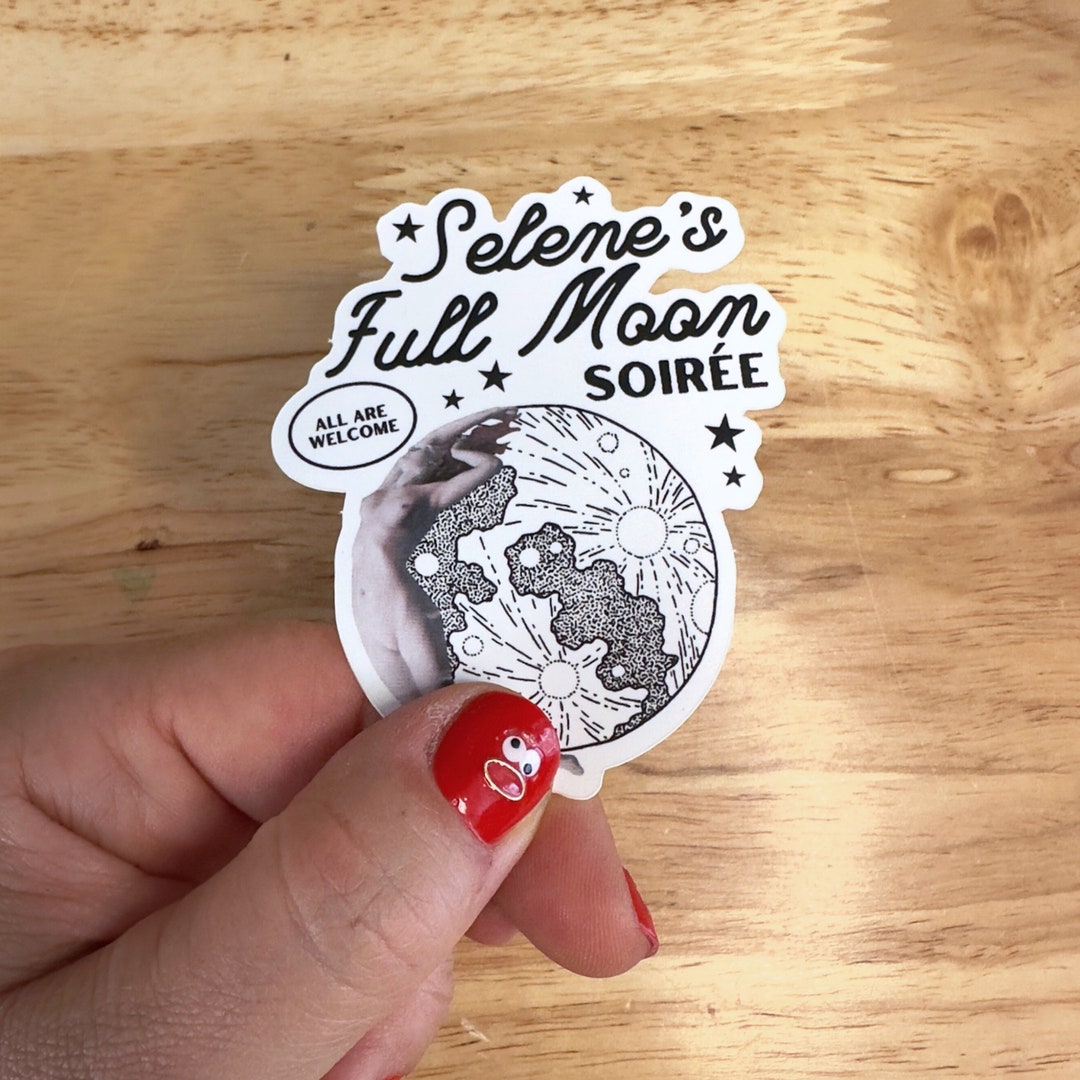 Selene Sticker Selene Full Moon Soiree Die Cut Academia Greek Mythology ...