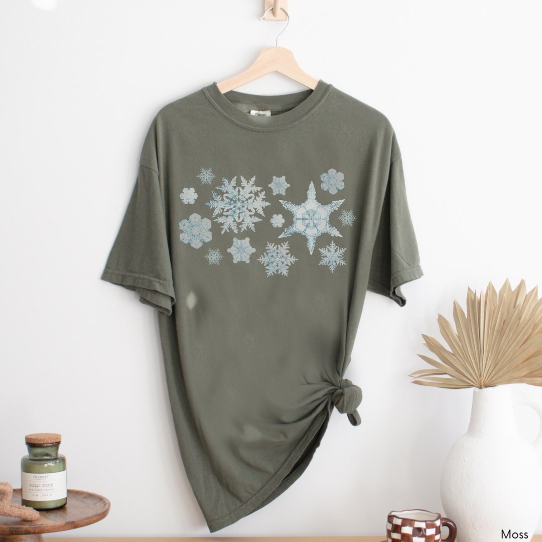 Snowflake Shirt, Comfort Colors, Snowflake Photography, Crystal ...