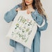 Herbology Tote Bag, Medicinal Herbs Canvas Bag, Green Witch Gift ...