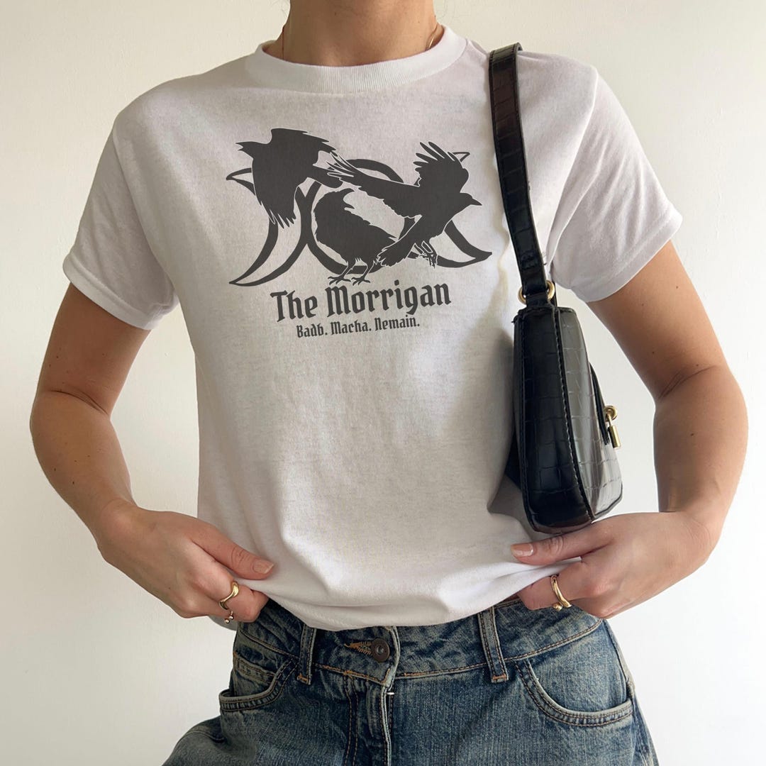 The Morrigan Shirt Cropped Tee Babd Macha Nemain Celtic Three Morrigans ...
