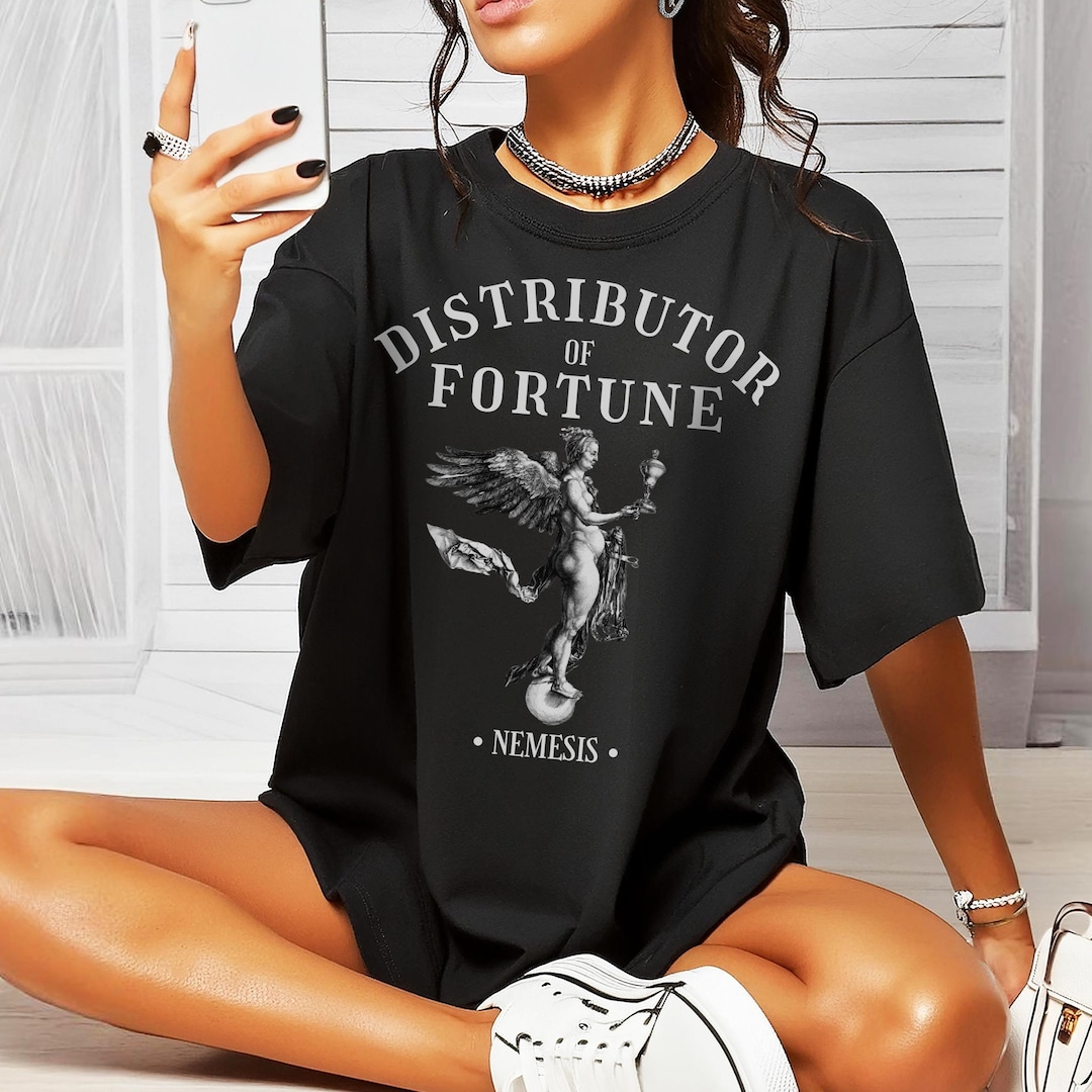 Nemesis Shirt Comfort Colors Goddess Nemesis Distributer of Fortune ...