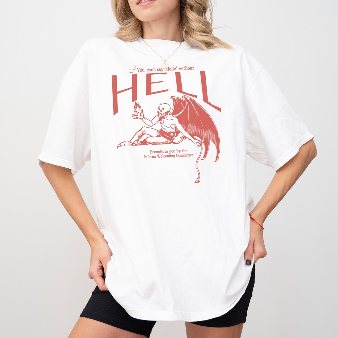 Hell Welcoming Committee Comfort Colors Unisex Shirt Weirdcore Mall ...