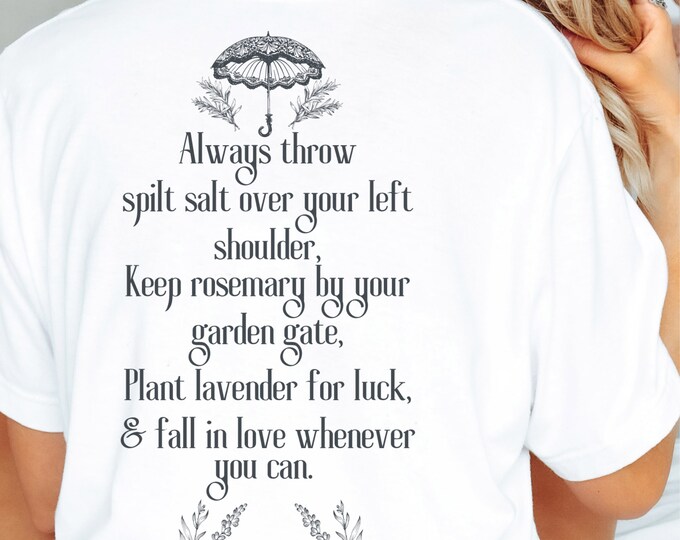 Practical Magic Shirt, Salt Rosemary Lavender Love Shirt, Magical Shirt ...