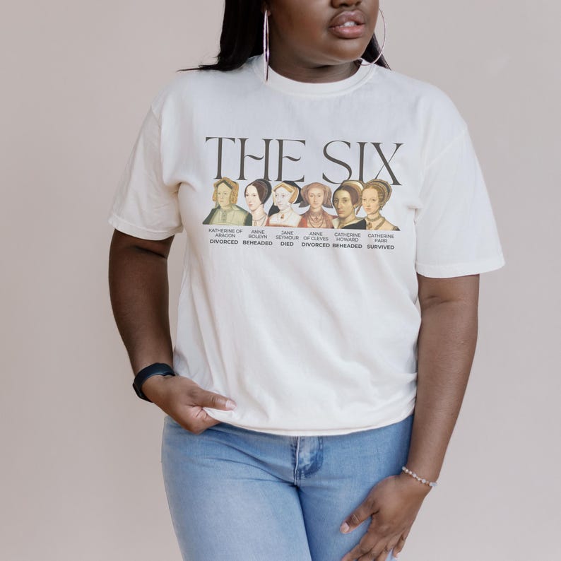 Tudor History Comfort Colors Shirt: Six Wives of Henry VIII - Etsy
