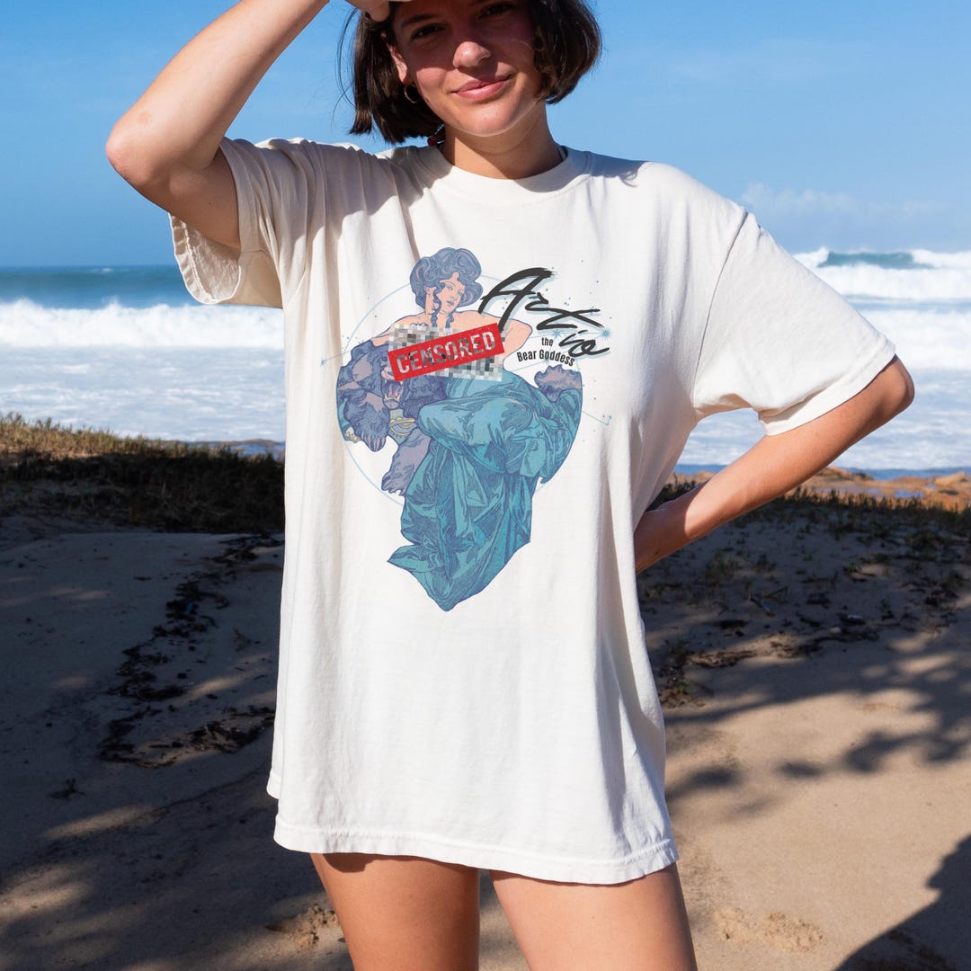 Artio Goddess Comfort Colors Shirt: Celtic Bear Goddess Pagan Tee - Etsy