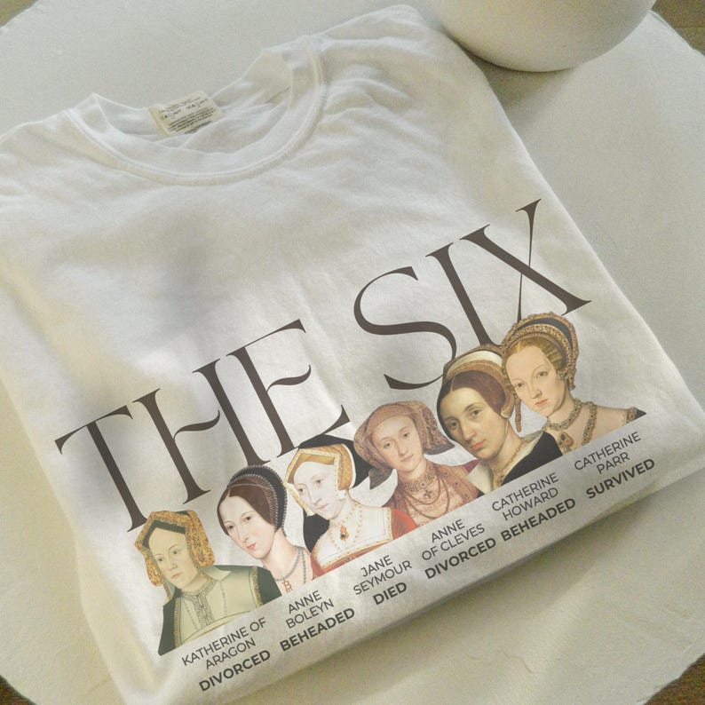 Tudor History Comfort Colors Shirt: Six Wives of Henry VIII - Etsy
