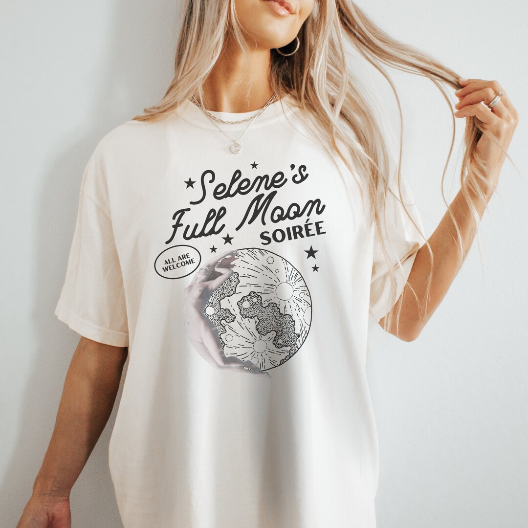 Selene Greek Goddess Shirt Comfort Colors Selene Full Moon Soiree Shirt ...