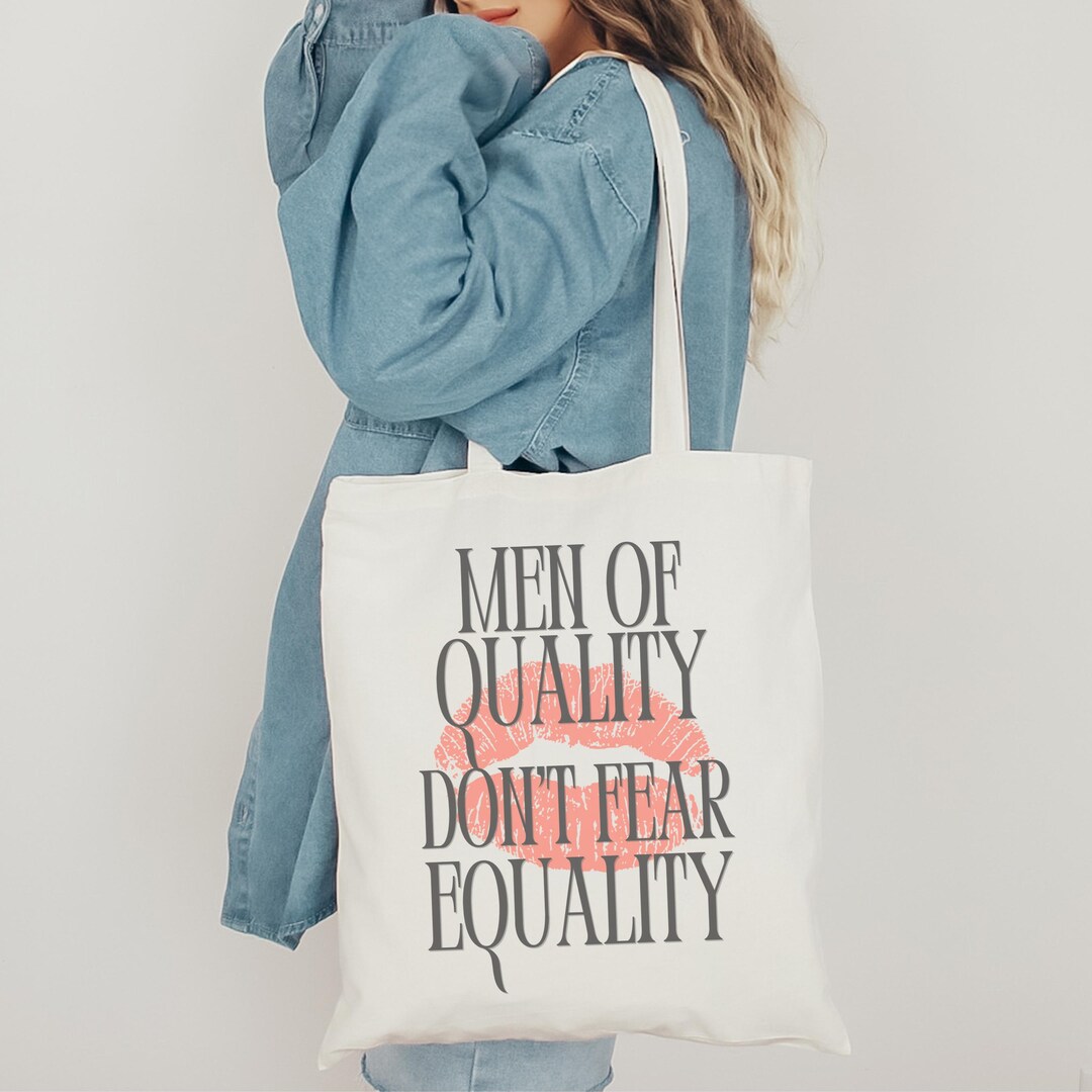 Feminist Slogan Tote Bag: Women's Rights, Equal Rights - Etsy