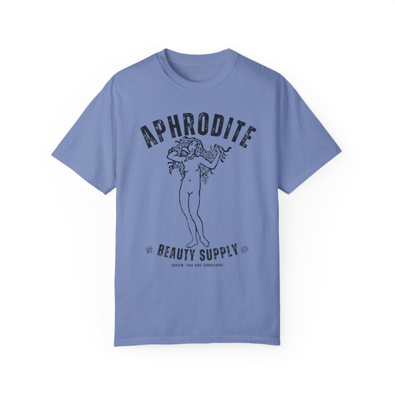 Aphrodite Shirt, Comfort Colors Aphrodite Beauty Supply Light Academia ...