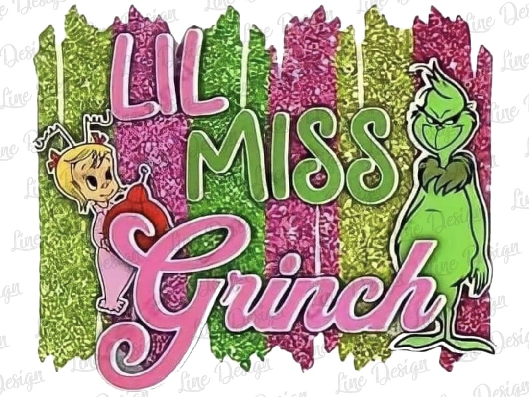 Lil Miss Grinch Png Retro Pink Christmas Pink Christmas Png - Etsy