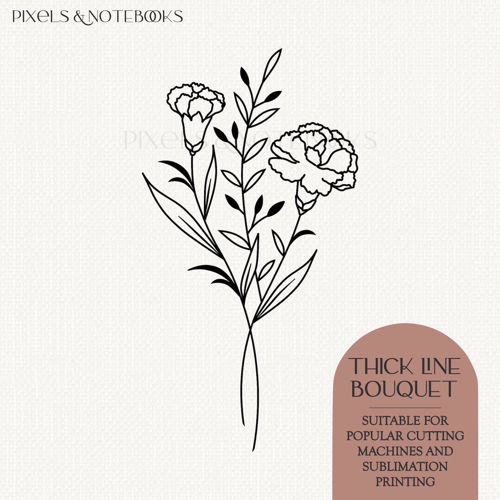 Carnation Svg January Birth Flower Birth Month Flower Bouquet SVG PNG ...