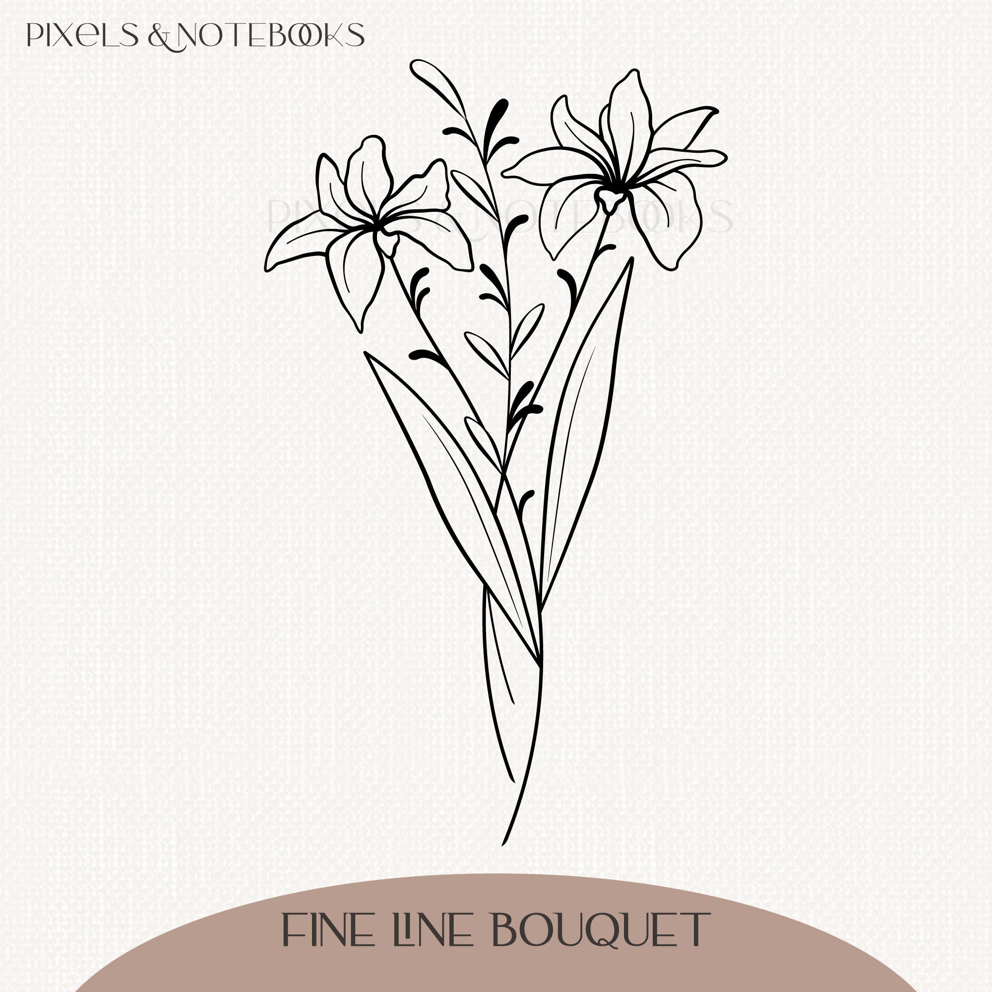 Iris February Birth Flower SVG Birth Month Flower Bouquet - Etsy