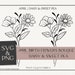 Chrysanthemum Svg November Birth Flower Birth Month Flower Bouquet SVG ...