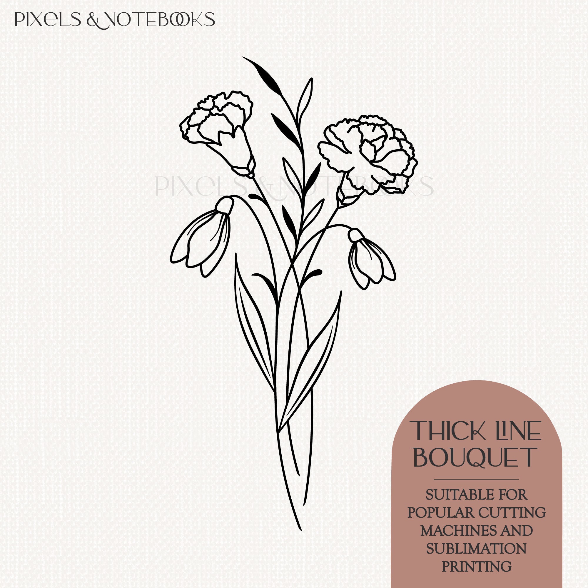 Carnation and Snowdrop Svg January Birth Flower Birth Month Flower ...