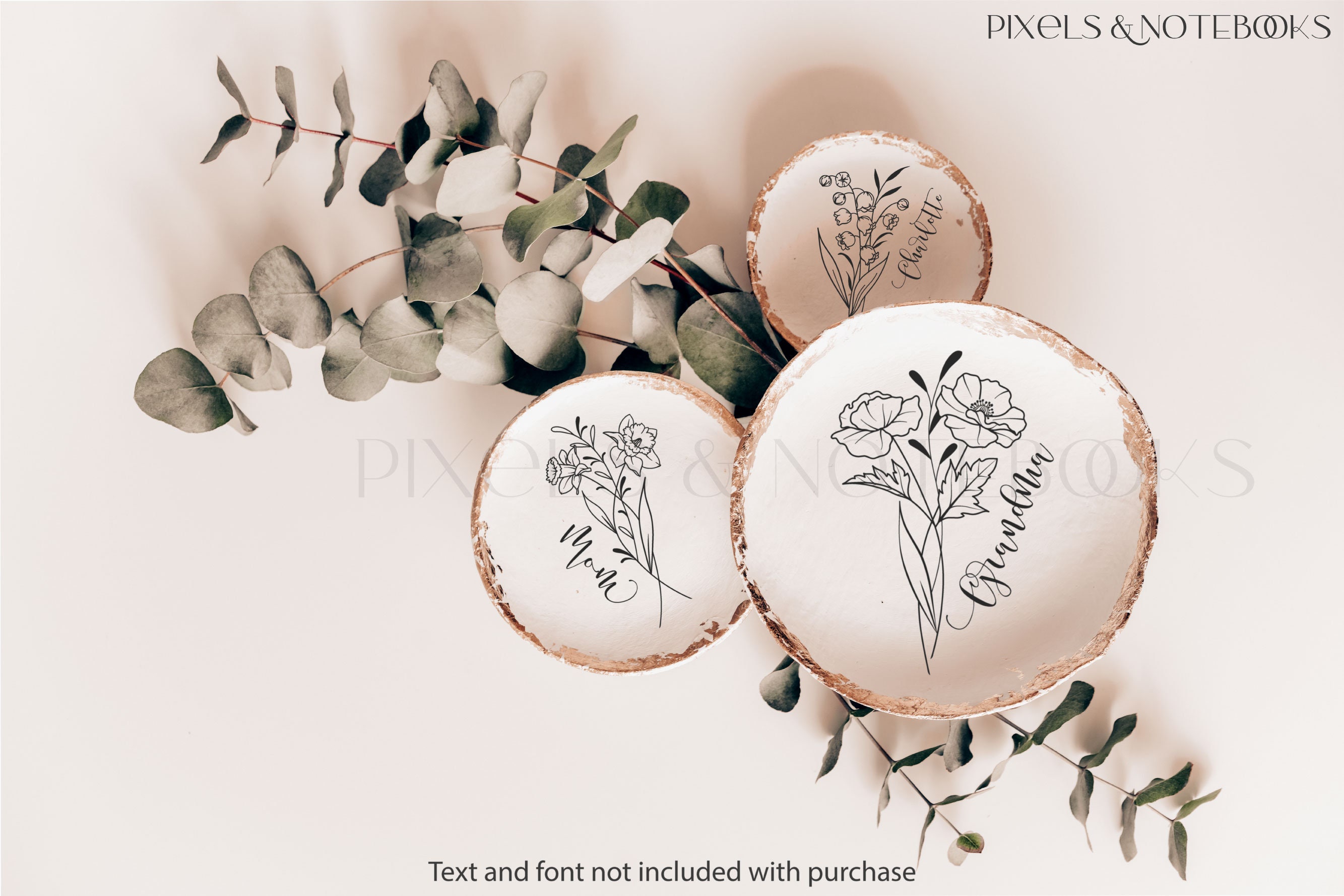 Birth Month Flower Bouquet SVG PNG Clipart Bundle (digital Download) - Etsy