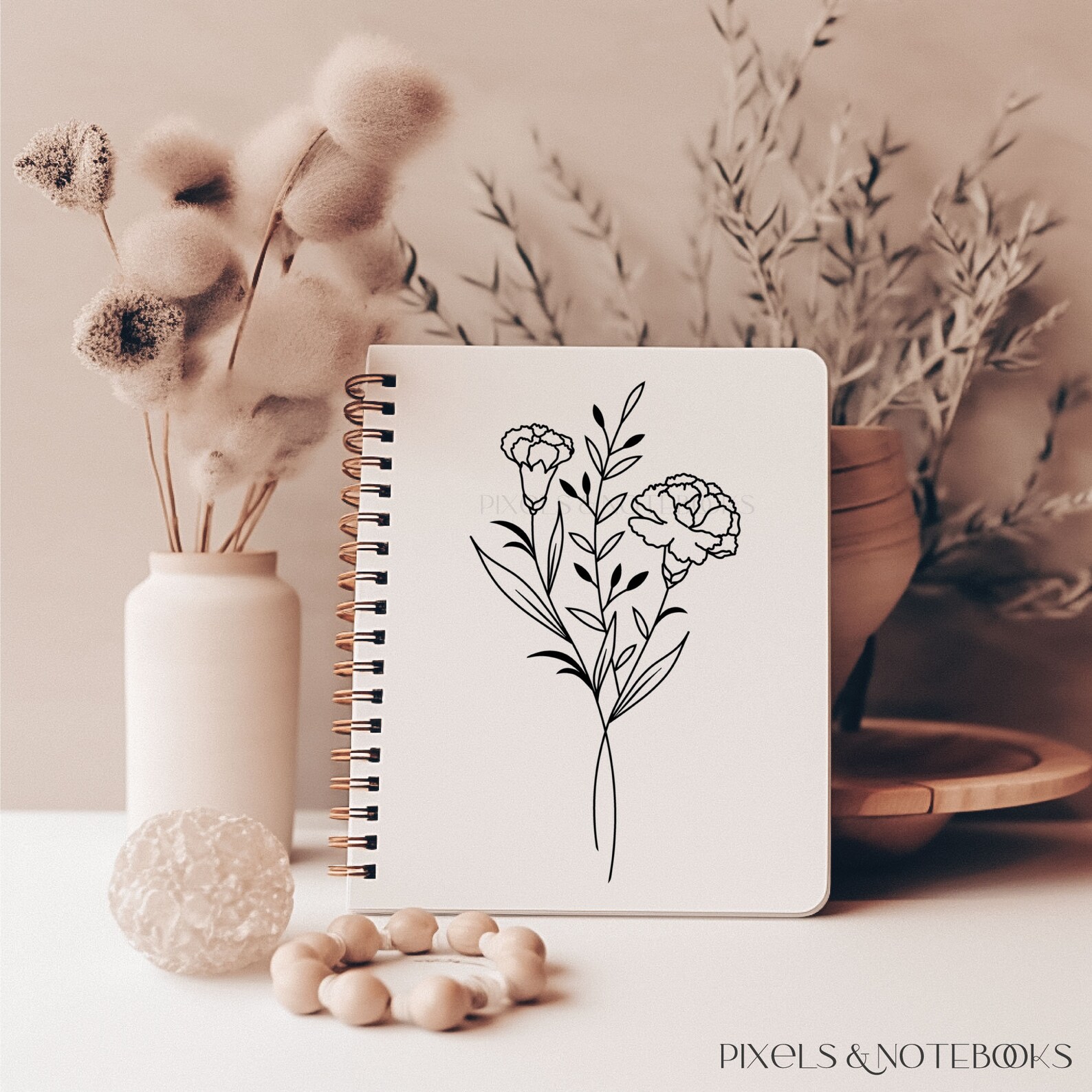 Carnation Svg January Birth Flower Birth Month Flower Bouquet SVG PNG ...