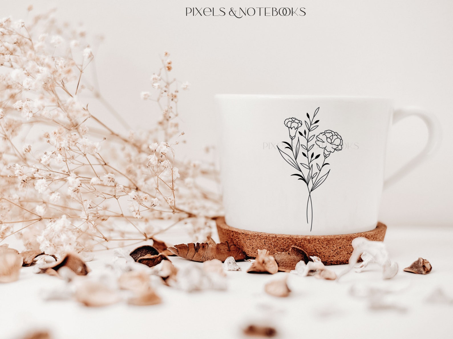 Carnation Svg January Birth Flower Birth Month Flower Bouquet SVG PNG ...