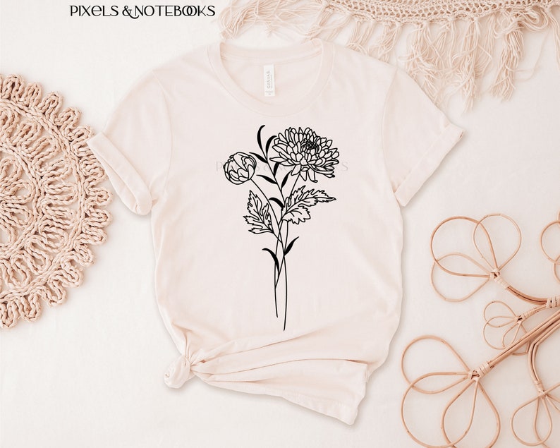 Chrysanthemum Svg November Birth Flower Birth Month Flower Bouquet SVG ...