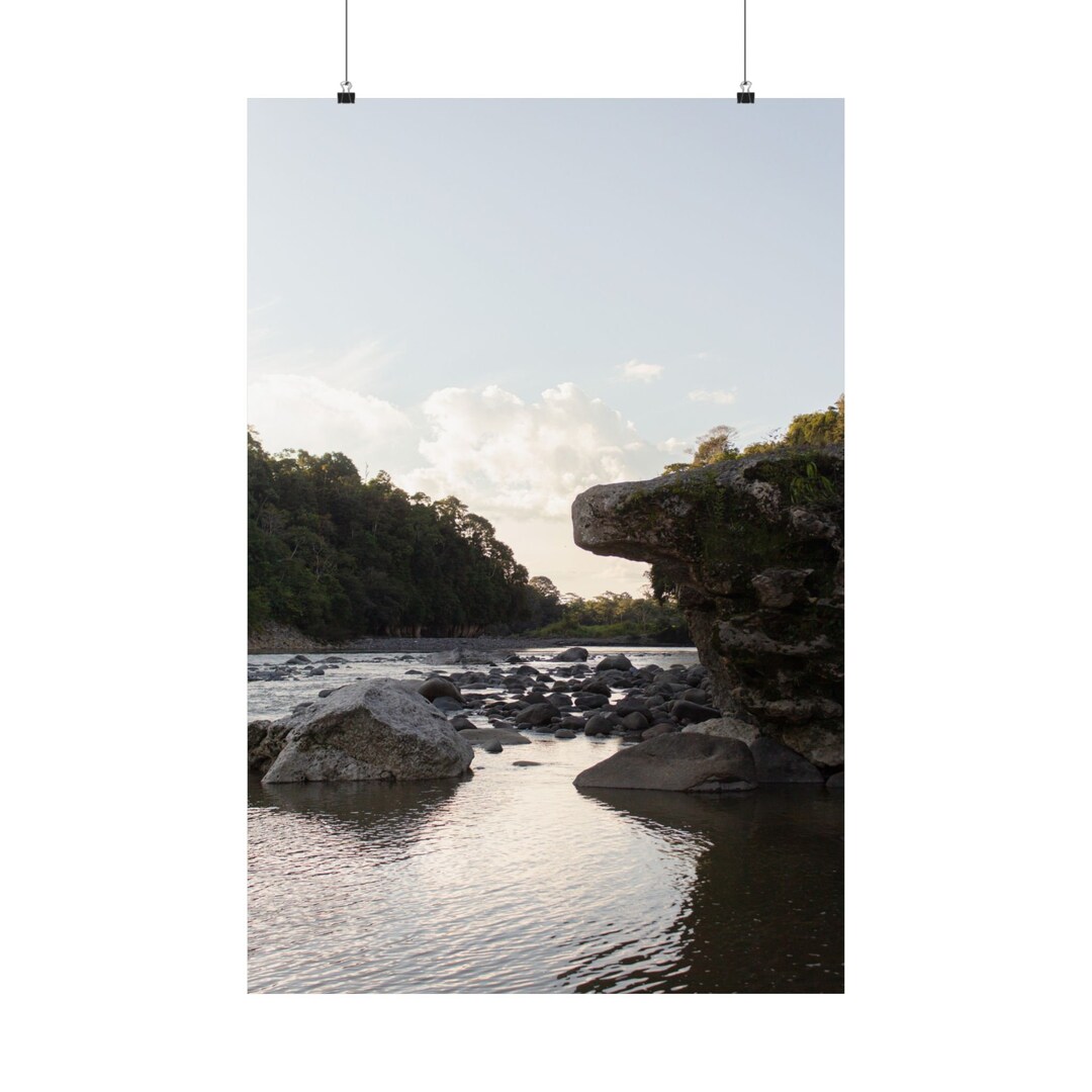 RIVER Matte Vertical Poster | Natural Landscape, Dorm Decor, River ...