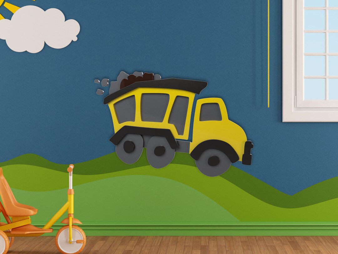 Beginner Woodworking Plans | Dump Truck | Wall Art | Kid's Room | Jig ...