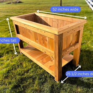 Cedar Planter Box Plans | Raised Planter Box Plans | Raised Garden Bed ...