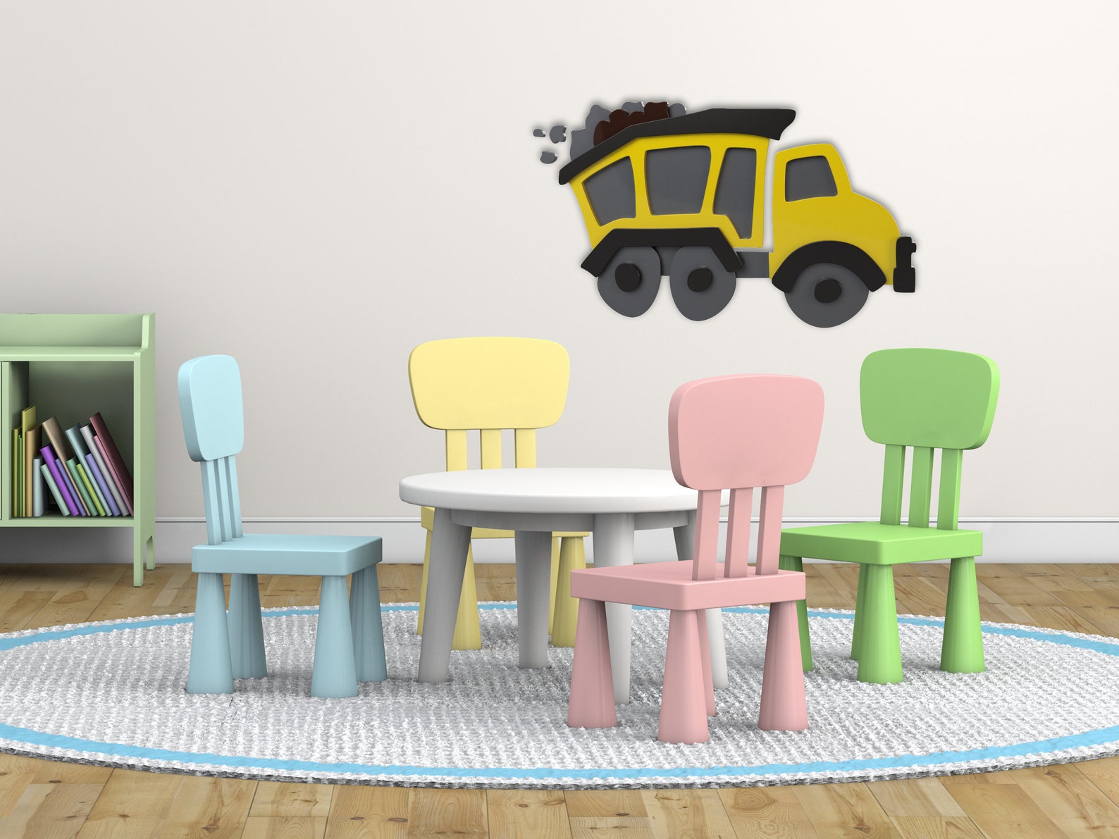 Beginner Woodworking Plans | Dump Truck | Wall Art | Kid's Room | Jig ...