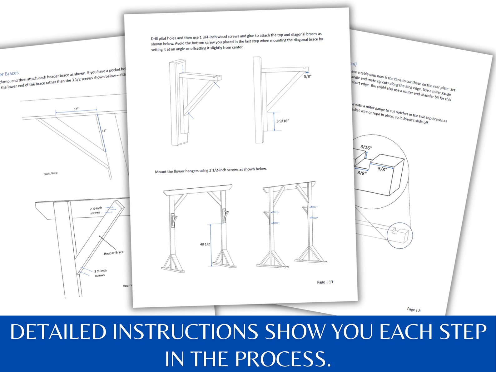 Wedding Backdrop Plans | Wedding Arch Plans | Woodworking DIY | Garden ...