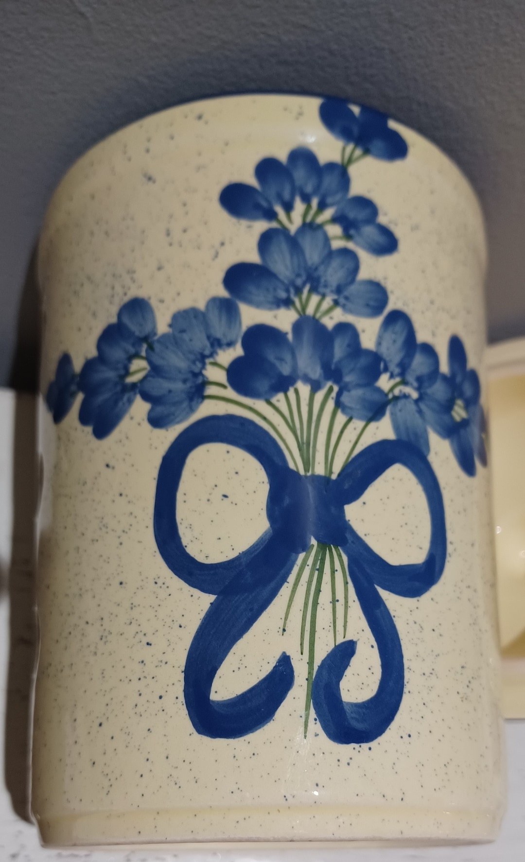 Lavender Blue Garlic Keeper Pot Designed in France French Ceramic - Etsy UK