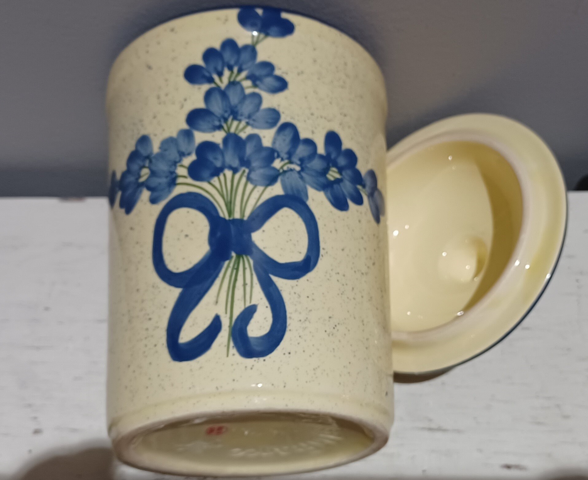 Lavender Blue Garlic Keeper Pot Designed in France French Ceramic - Etsy UK