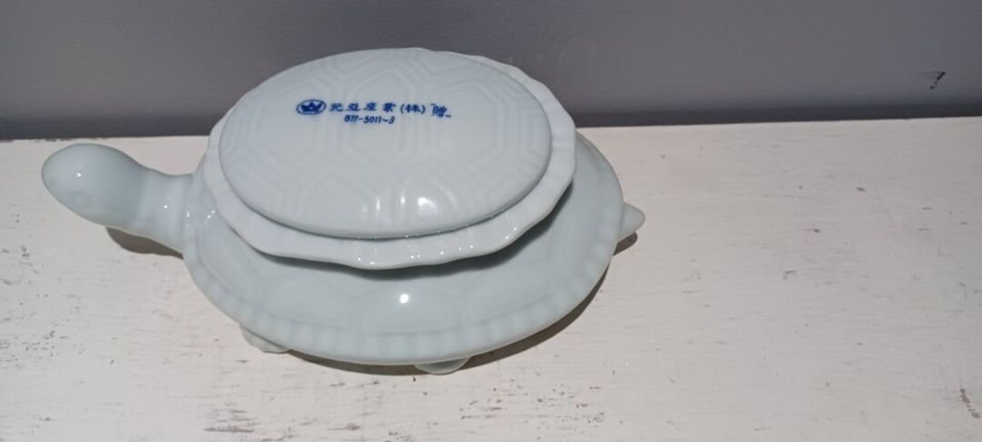 Vintage Unique Turtle/tortoise Mint Green Chinese/japanese Porcelain ...